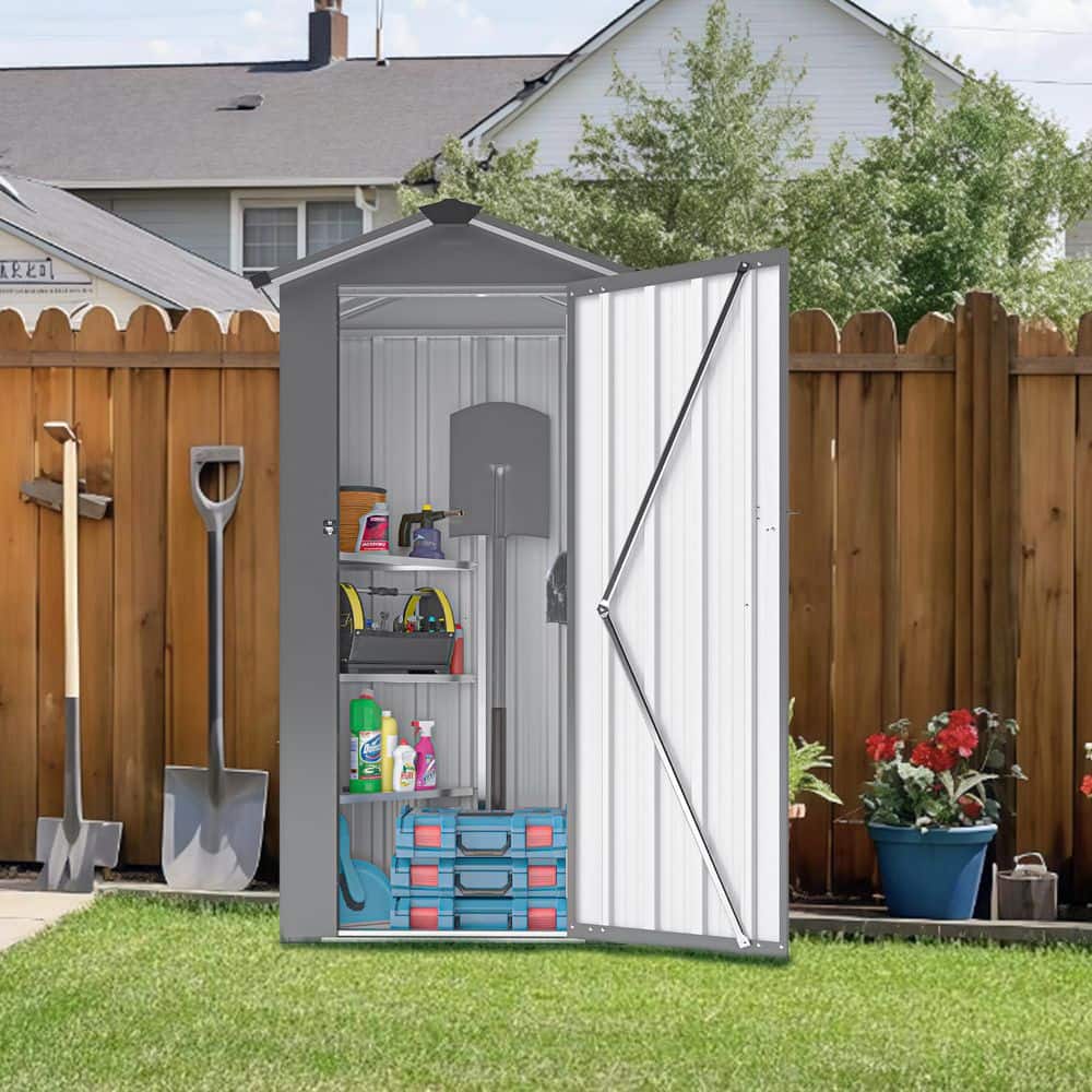 Vertical 30 in. W x 22 in. D x 70 in. H Metal Outdoor Storage Cabinet ...