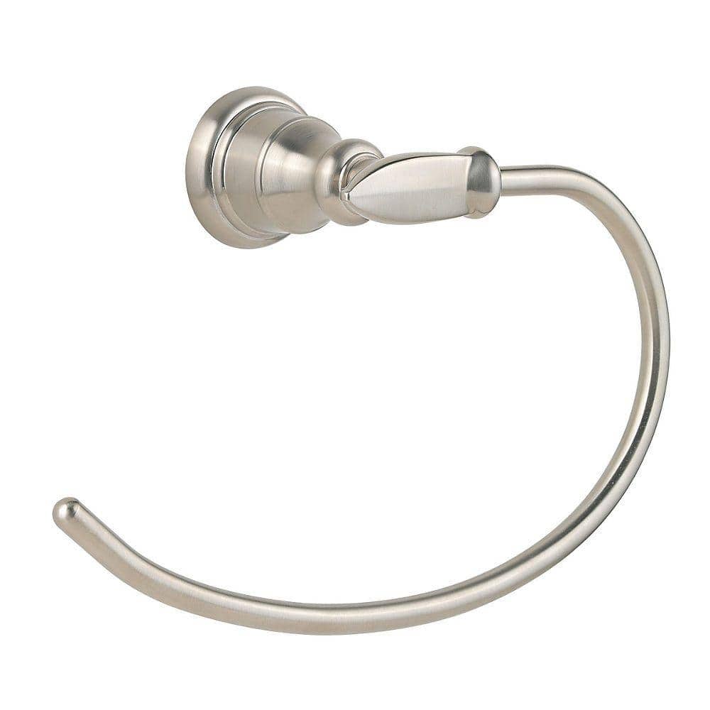 Pfister Avalon Towel Ring in Brushed Nickel BRB-CB0K - The Home Depot
