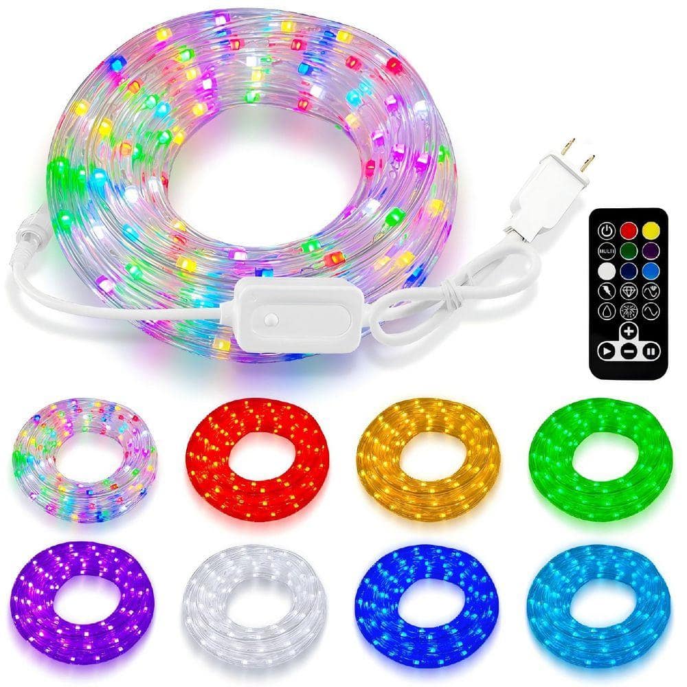 Westinghouse 18 ft. Outdoor Color Changing Plug-in Integrated LED Rope ...