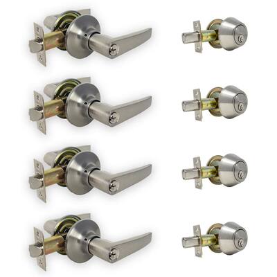 Stainless Steel - Door Lock Combo Packs - Door Locks - The Home Depot