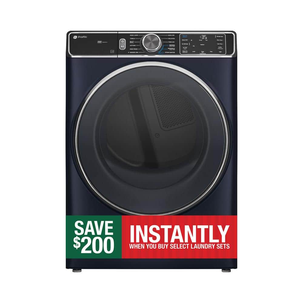 GE Profile 7.8 cu. ft. vented Electric Dryer in Sapphire Blue with ...