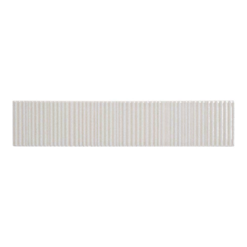 ANDOVA Meridian Topography 2 in. x 10 in. Textured Ceramic Subway Wall ...
