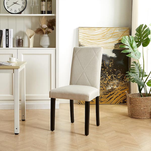 Tan fabric dining chairs store