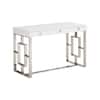 Best Master Furniture 47 in. Rectangular White Modern Computer Desk ...
