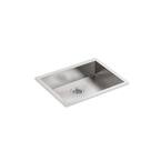 KOHLER Vault Undermount Stainless Steel 24 in. Single Bowl Kitchen Sink ...