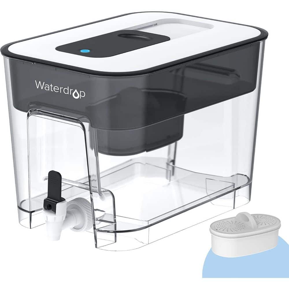 Waterdrop WFD-22L, WD- 200 Gal. Long-Life 40-Cup Large Water Filter ...