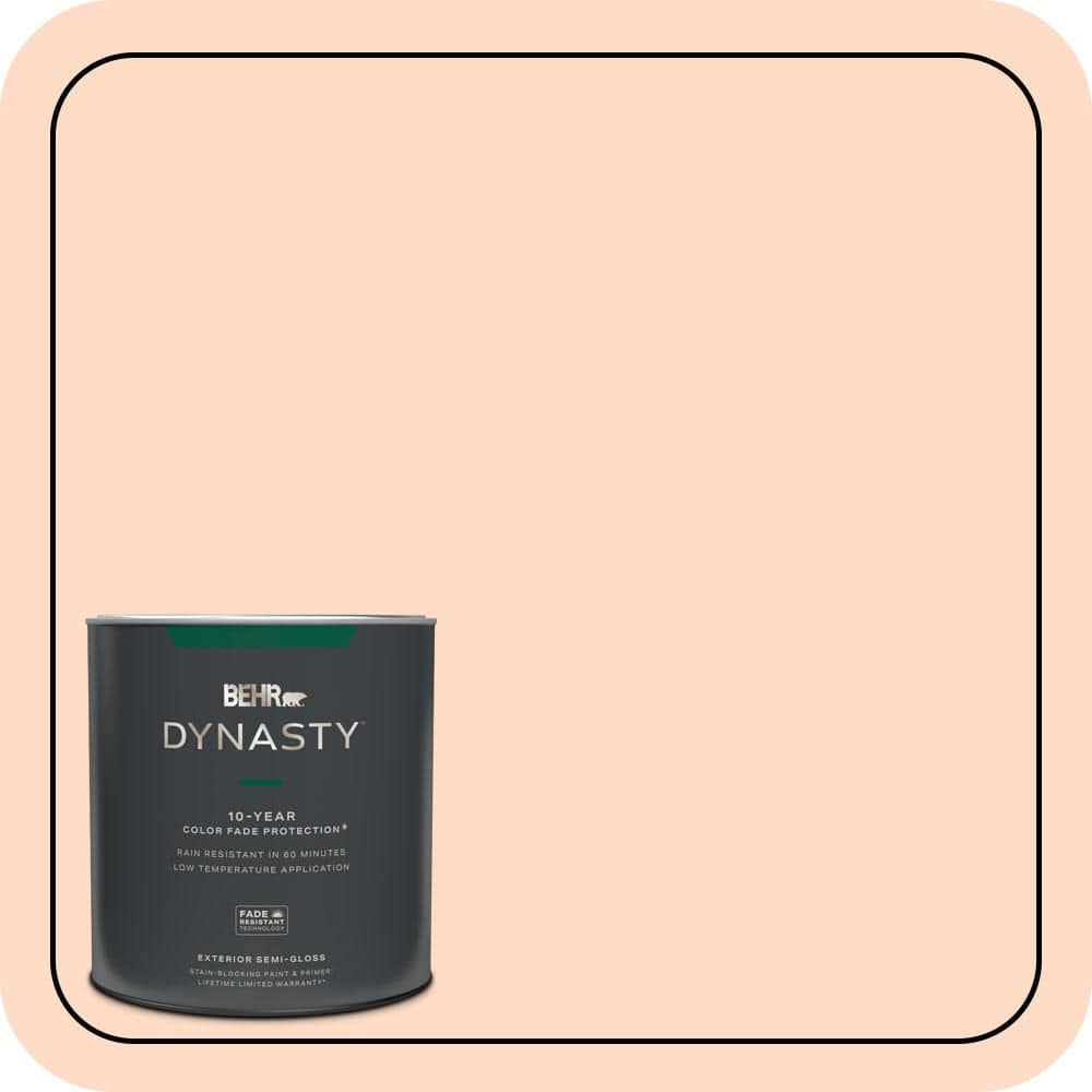 BEHR DYNASTY 1 qt. #250C-2 Sugared Peach Semi-Gloss Exterior Stain ...