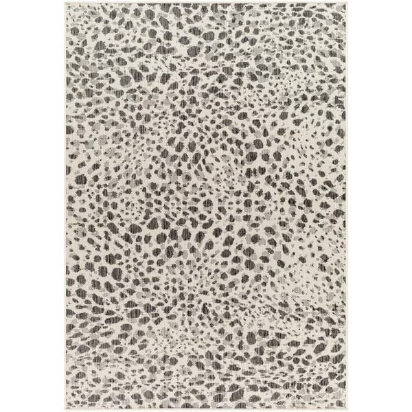 Livabliss Ravello Gray Animal Print 5 ft. x 7 ft. Indoor/Outdoor Area ...