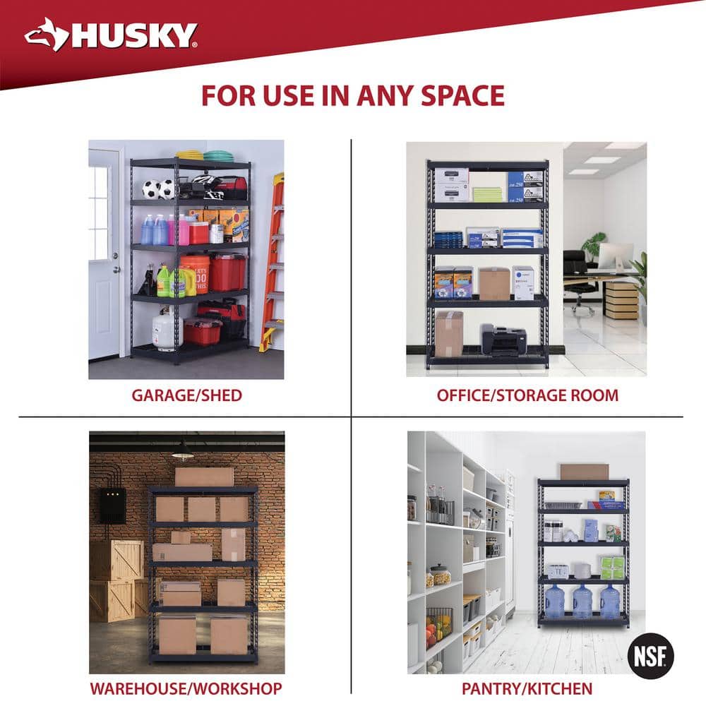 Mejores ofertas e historial de precios de Husky 5-Shelf Metal Heavy ...