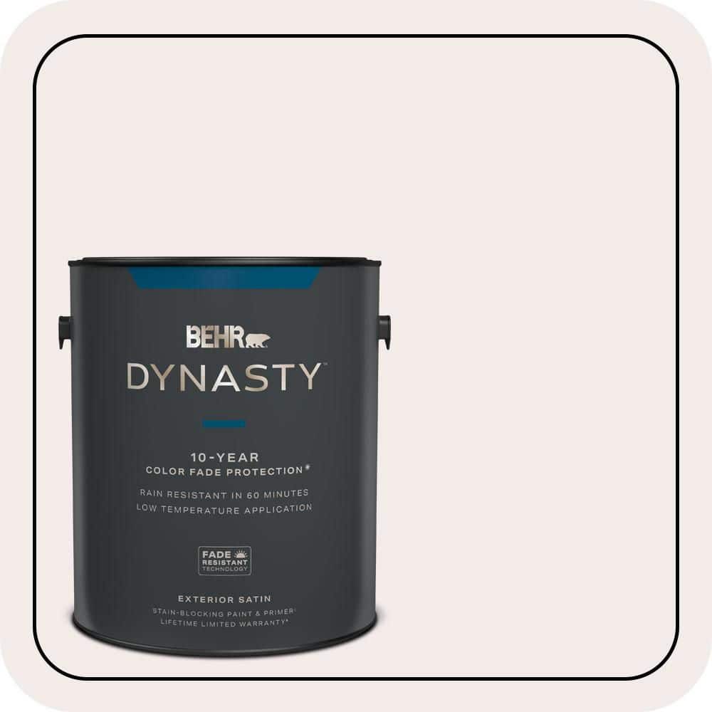 BEHR DYNASTY 1 gal. #PR-W05 Sweet Roses Satin Enamel Exterior Stain ...