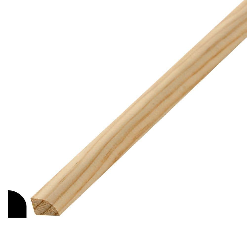 Alexandria Moulding WM 129 7/16 in. x 11/16 in. Pine Wood Shoe ...
