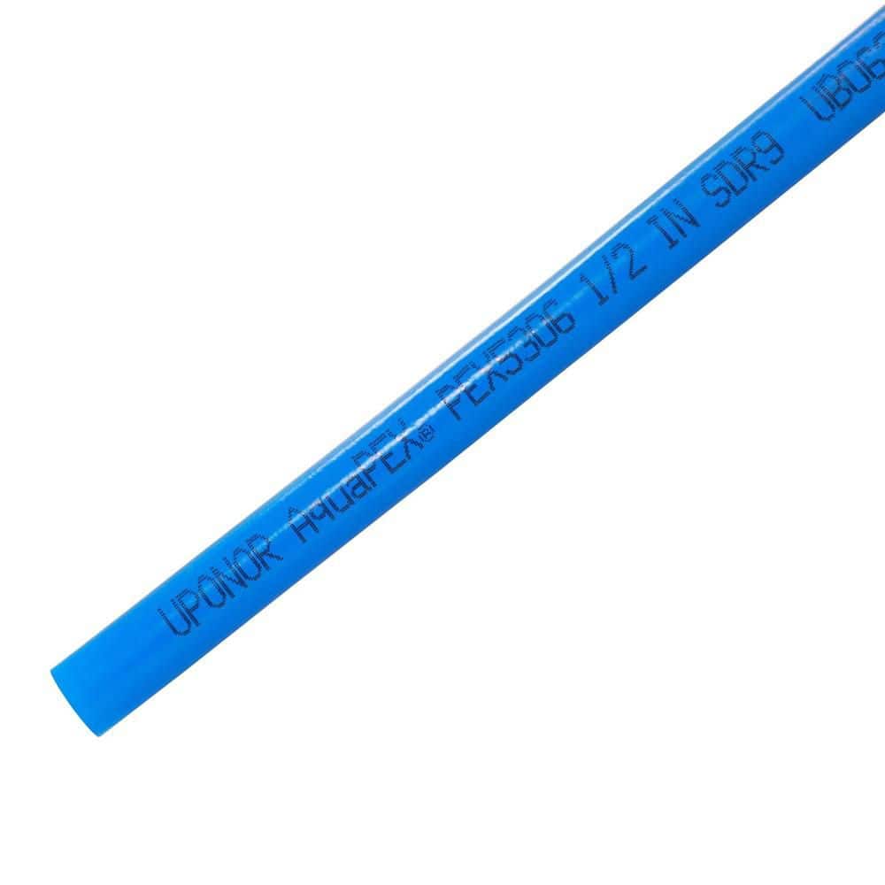 Uponor AquaPEX 1/2 in. x 10 ft. Straight Length Blue PEX-A Expansion ...