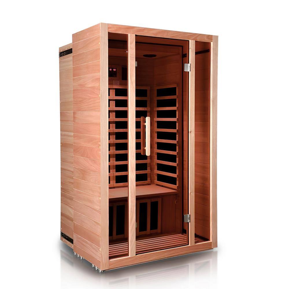 Vanity Art 2-Person Extendable Indoor FAR Infrared Sauna Bluetooth ...