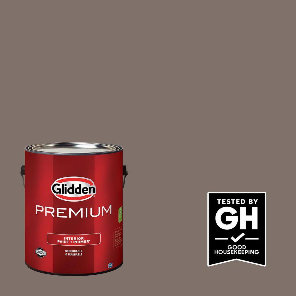 Glidden Premium 1-gal. PPG1018-6 Flipper Satin Interior Latex Paint ...