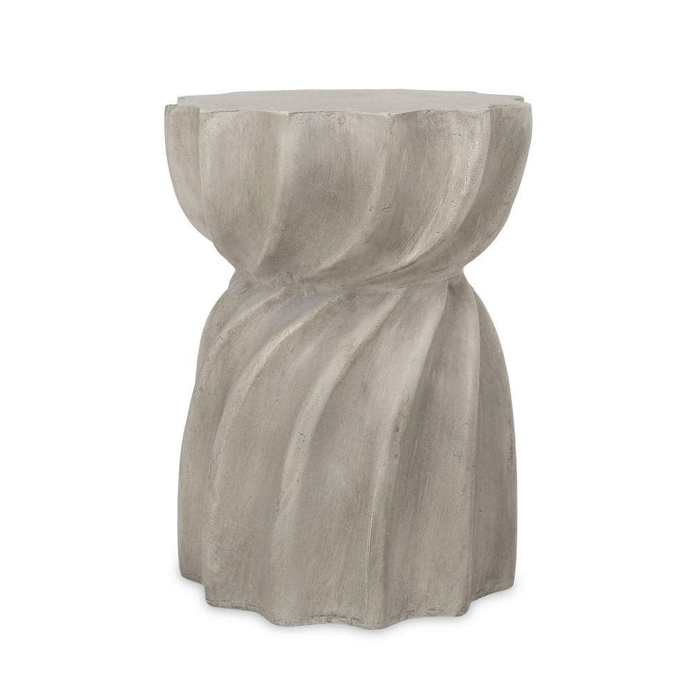 Outdoor Side Table with Smooth Lightweight Concrete Structure ...