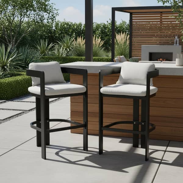 CHRISTOPHER KNIGHT HOME Kelmor Modern Patio Black Aluminum Frame ...