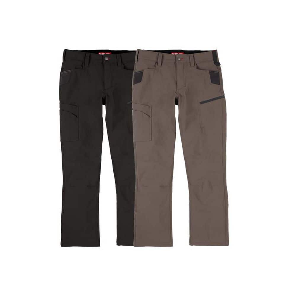 Milwaukee Men's 40 in. x 32 in. Black and Brown FREEFLEX Tech Work ...