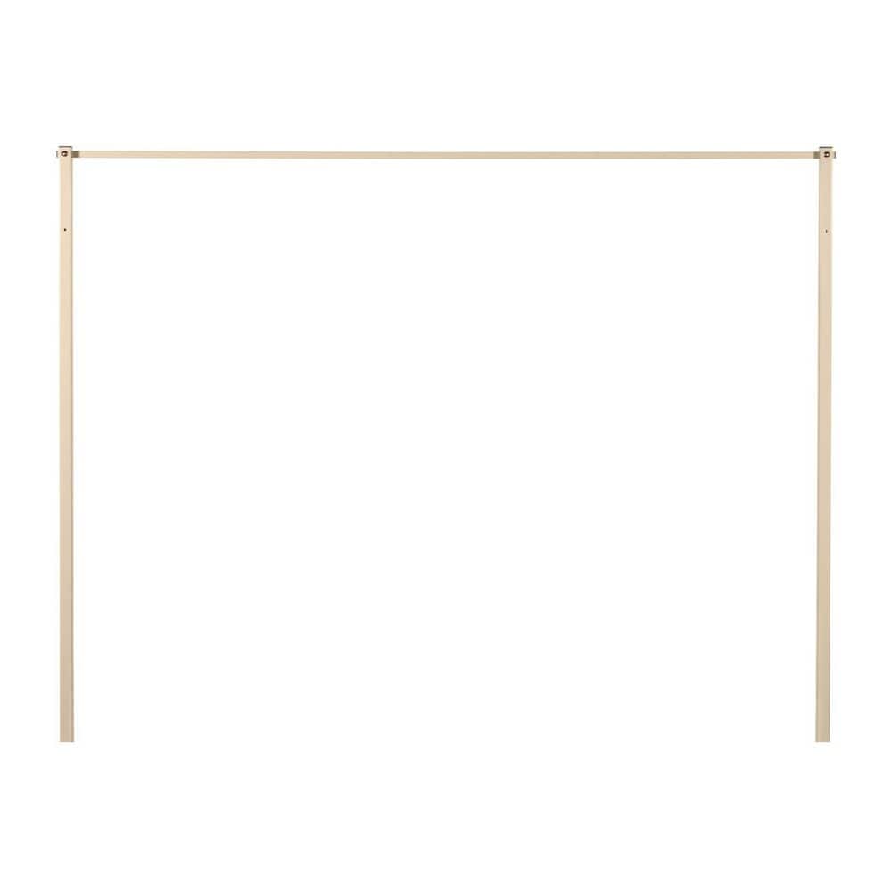 DAYTEK Fold Down Outdoor Clothesline Ground Mount Kit in Bark Powder ...
