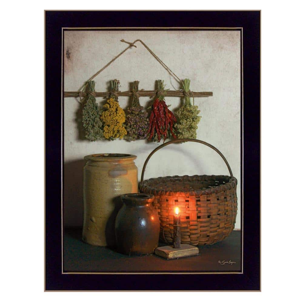 HomeRoots Charlie Dried Flower 1-Piece Framed Wall Art 18 in. x 14 in ...