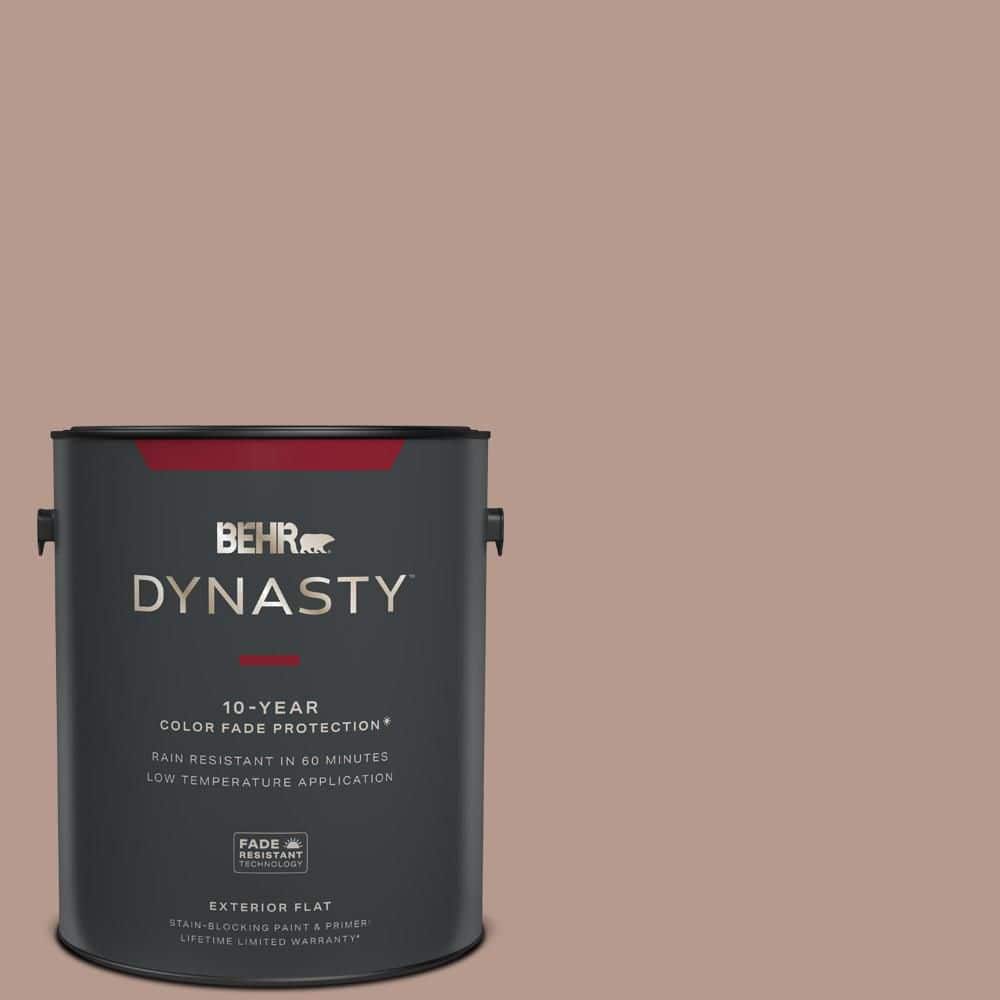 BEHR DYNASTY 1 gal. #MQ1-55 Lite Cocoa Flat Exterior Stain-Blocking ...