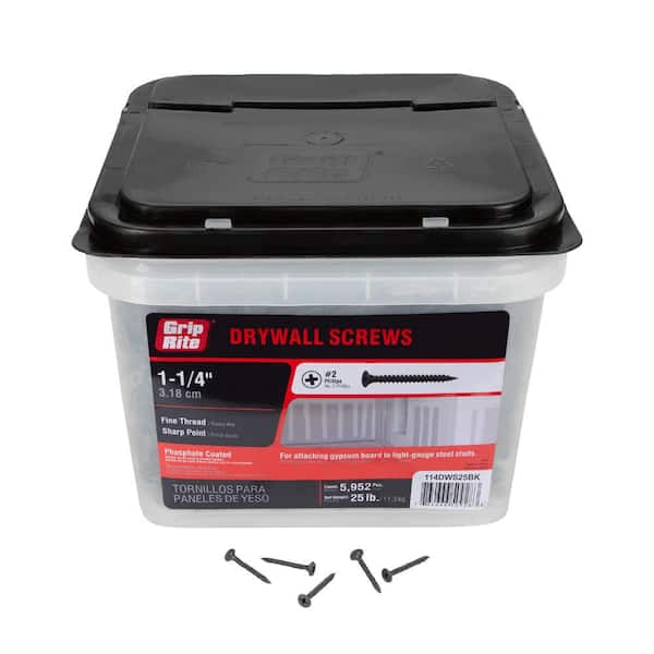 Reviews for Grip-Rite #6 x 1-1/4 in. #2 Phillips Bugle Head Fine Thread ...