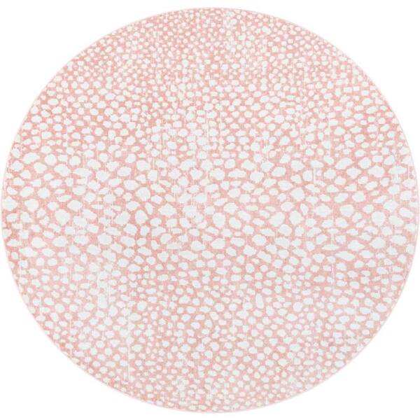 Unique Loom Kamala Washable Animal print Rose Pink 7 ft. 1 x 7 ft.1 in ...
