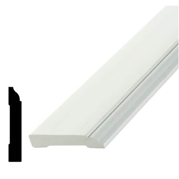 Alexandria Moulding WM 623 9/16 in. x 3-1/4 in. Vinyl Base Moulding ...