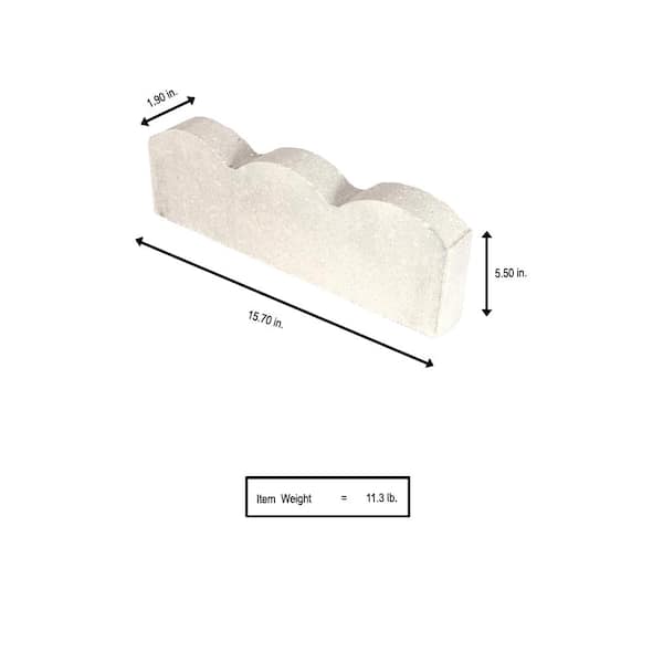 Interlocking Concrete Edger Home Depot Concrete Edging The Home