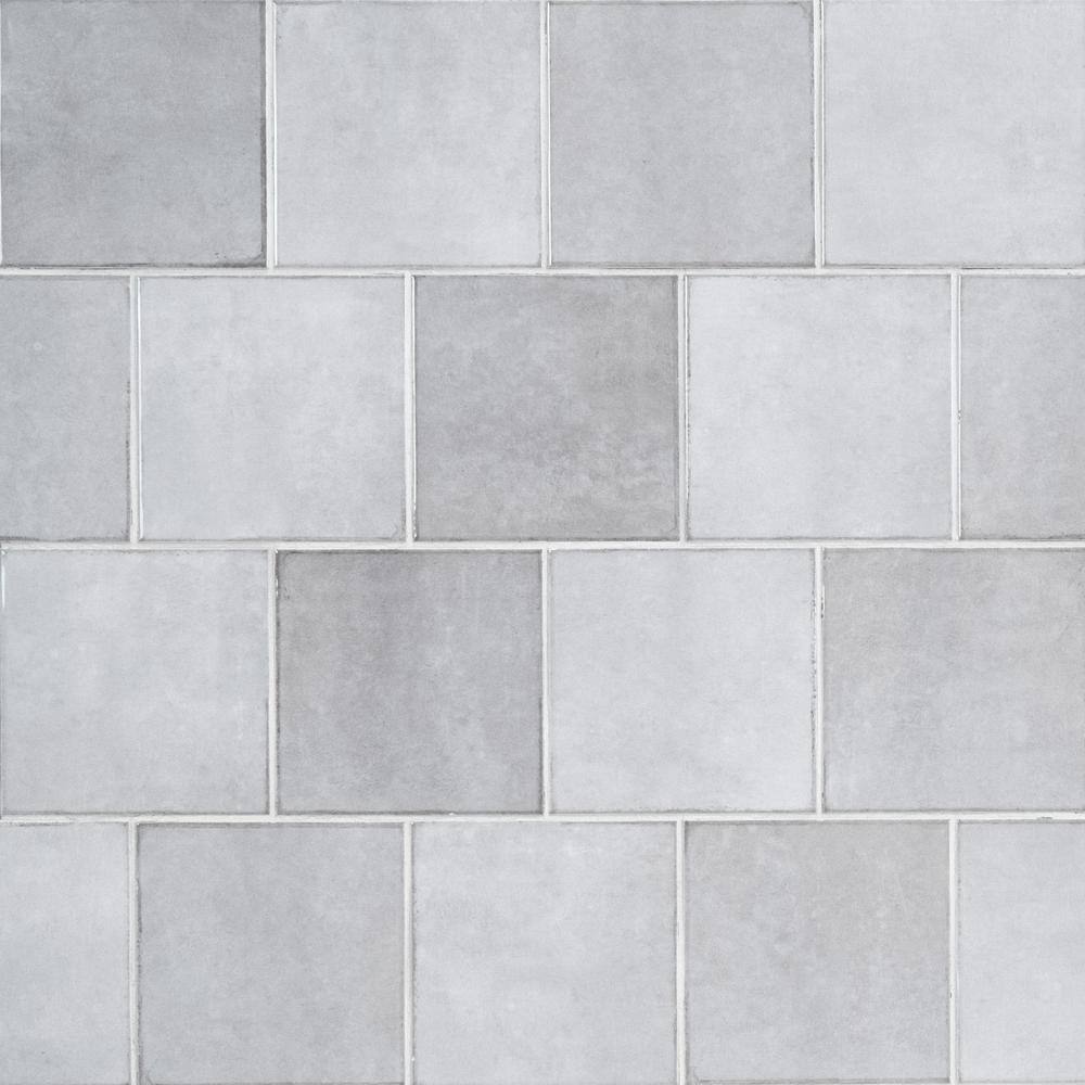 MSI Lakeview Sterling 5 in. x 5 in. Glossy Ceramic Wall Tile (10.2 sq ...