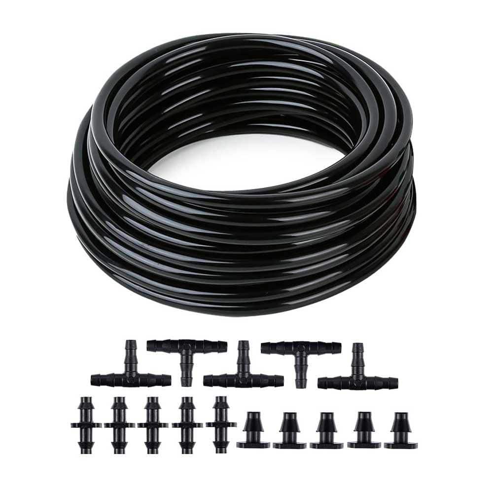 Oyezvary 1/4 in. Drip Irrigation Tubing 50 ft. Blank Distribution Hose ...