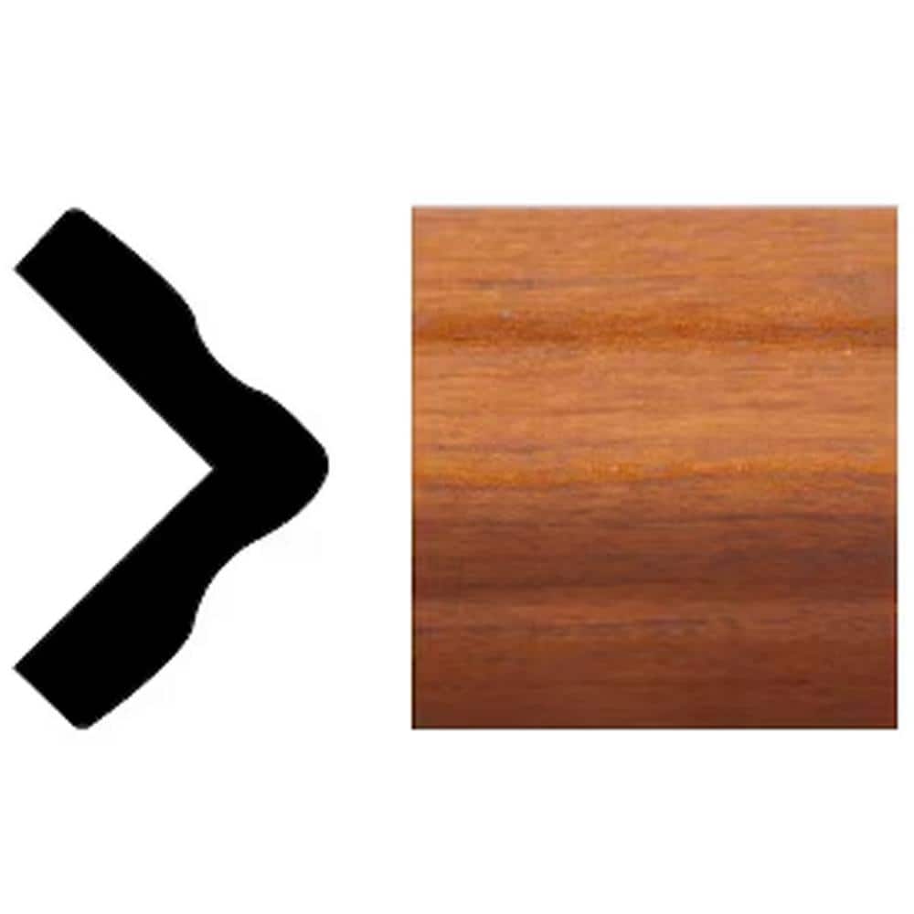 Ekena Millwork 1 in. D x 1 in. W x 6 in. L PVC Chair Rail Sample SAMPLE ...