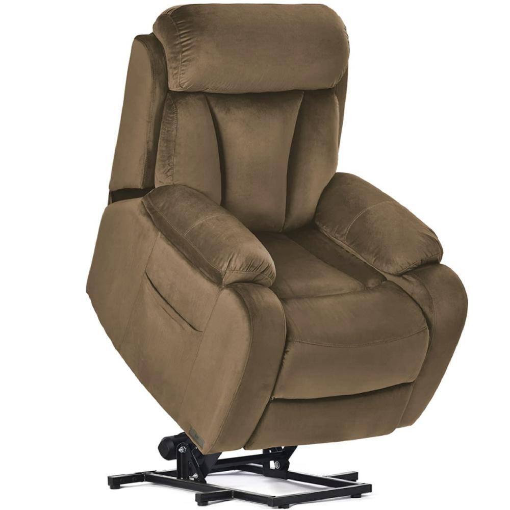 Reviews for Brown 31'' Wide Power Lift Assist Standard Recliner Velvet ...
