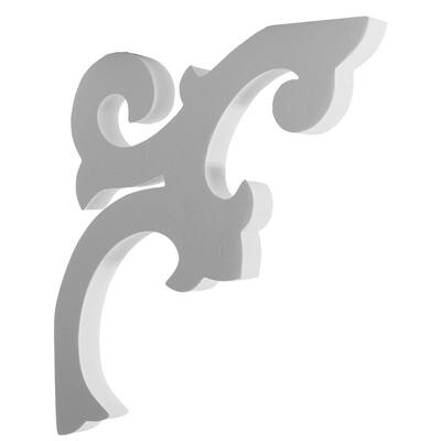 Ekena Millwork 17-1/8 in. x 3 in. x 7/8 in. Versailles Large Ribbon ...