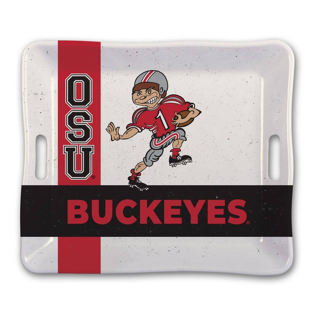 Magnolia Lane Ohio State Melamine Serving Tray 22108 - The Home Depot