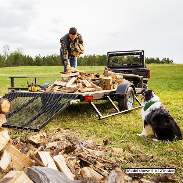 Karavan 5 ft. x 8 ft. Wood Floor Utility Trailer Kit w/Patented Drop ...