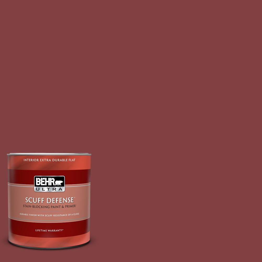 BEHR ULTRA 1 qt. #S-H-130 Red Red Wine Extra Durable Flat Interior ...