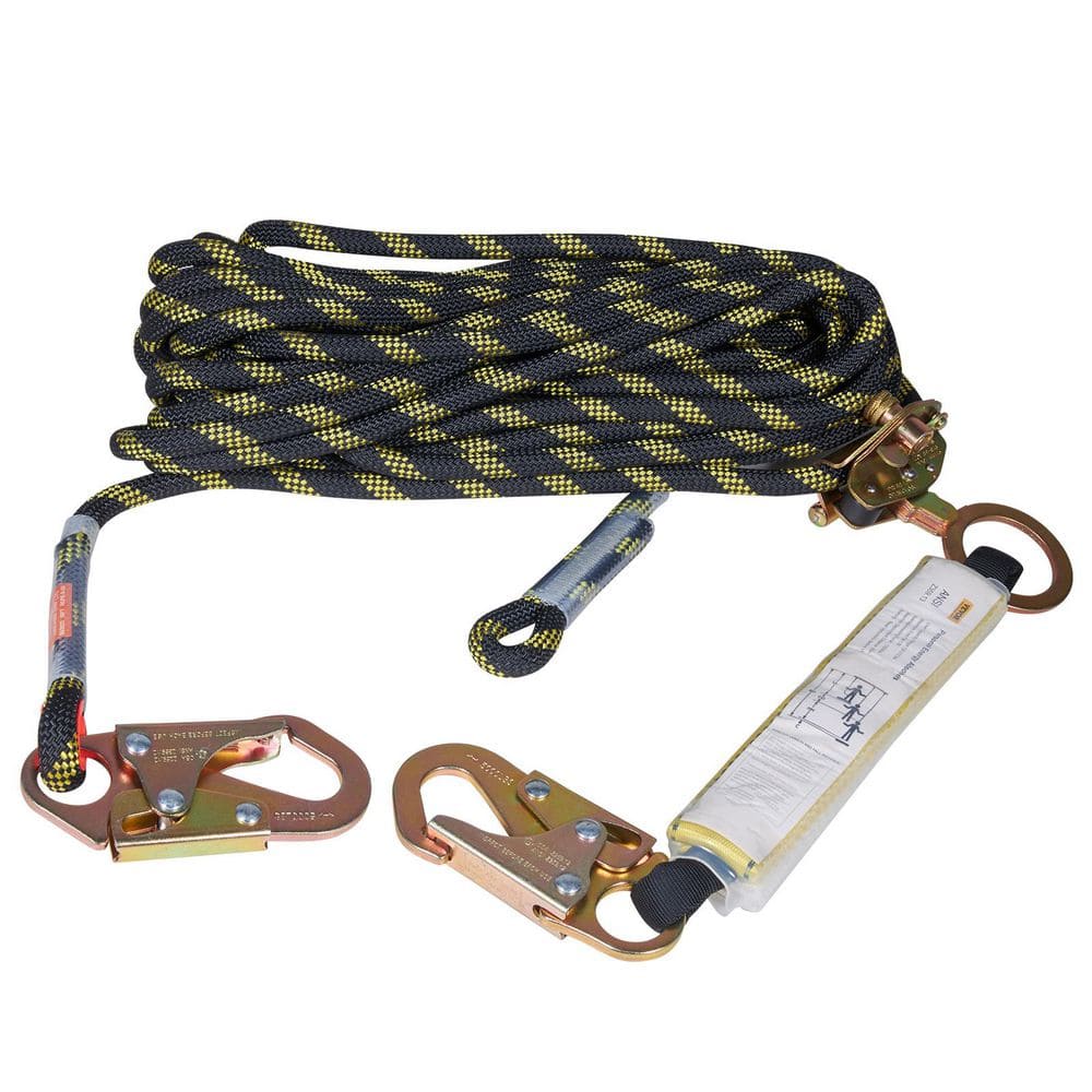 SKYSHALO Vertical Lifeline Assembly, 0. 55in. x 25ft. Fall Protection ...