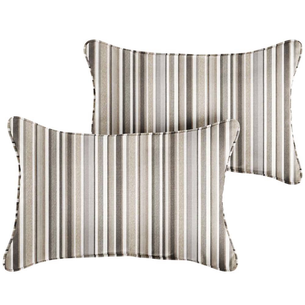 1101Design Sunbrella Highlight Linen Rectangle Indoor/Outdoor Lumbar ...