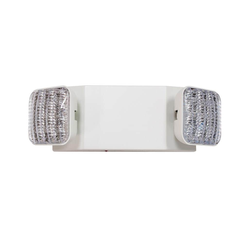 RUN BISON Rectangle 10-Watt Equivalent Integrated LED White Emergency ...