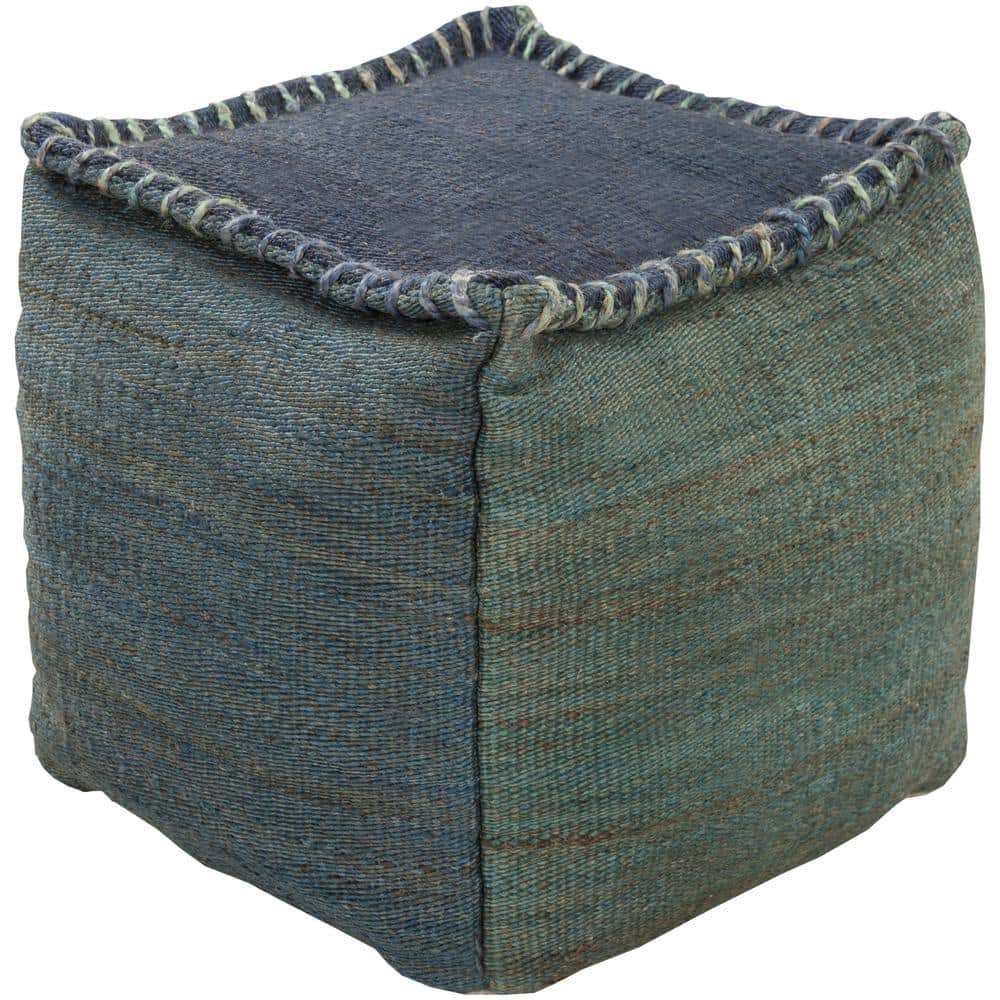 Artistic Weavers Kai Denim Decorative Pouf S00151051006 - The Home Depot