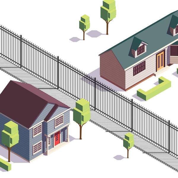 Fencer Wire 5 ft. x 8 ft. Heavy-Duty Steel Spaced Bar Pointed Pinnacle ...