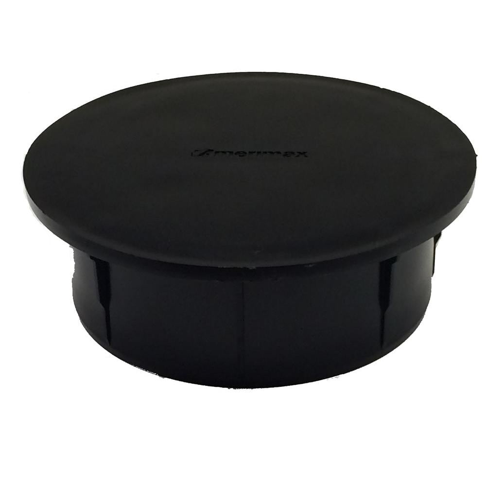 Amerimax Home Products FLEX Drain 4 in. Black Copolymer End Cap ...