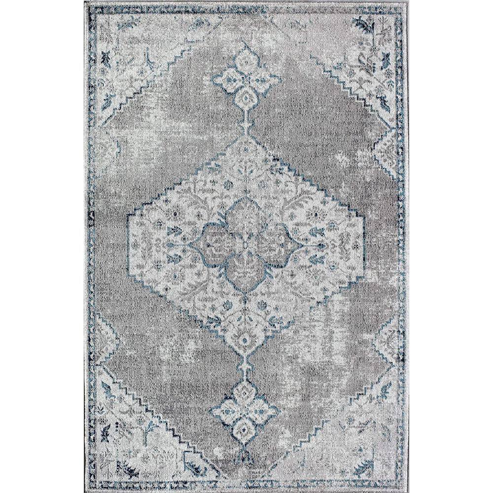 Rugs America Freya Ash Gray 5 ft. x 7 ft. Area Rug RA29032 - The Home Depot
