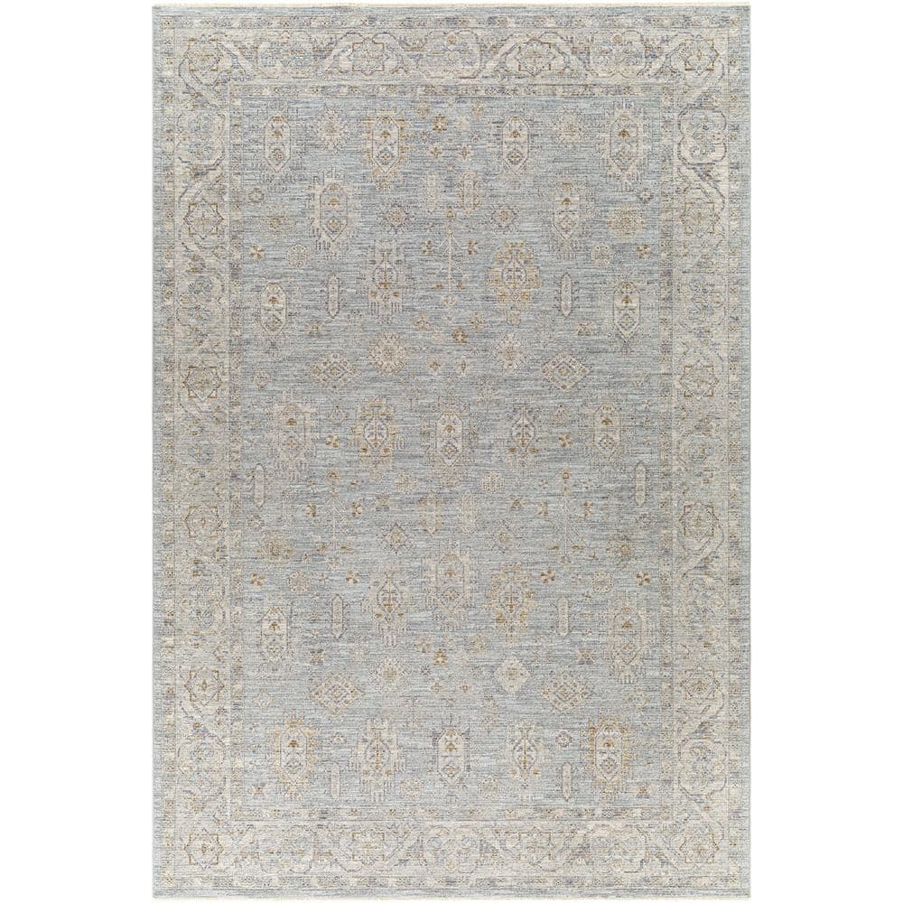 Livabliss Avant Garde Gray Traditional 9 ft. x 12 ft. Indoor Area Rug ...