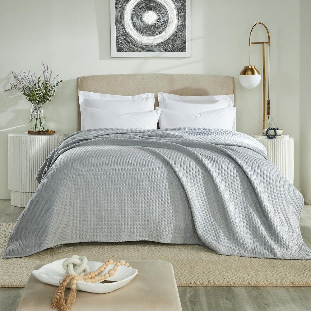 Better Trends Janiya Waffle Full/Queen Size 100% Cotton Blanket in ...