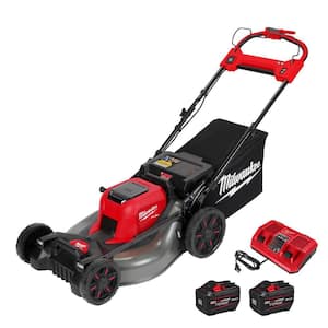 Milwaukee M18 FUEL Brushless Cordless 21 in. Walk Behind Dual Battery ...