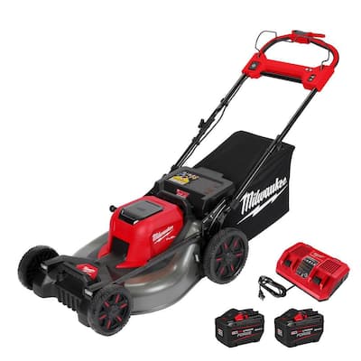 Milwaukee M18 21 in. Mower with 12.0Ah Battery and Charger Bundle - The ...