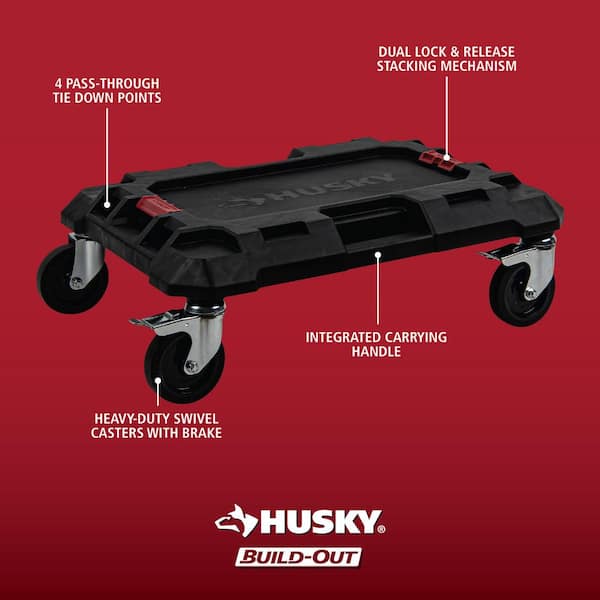 Husky Build-Out 23 in. W Modular Tool Storage Polymer Multipurpose ...