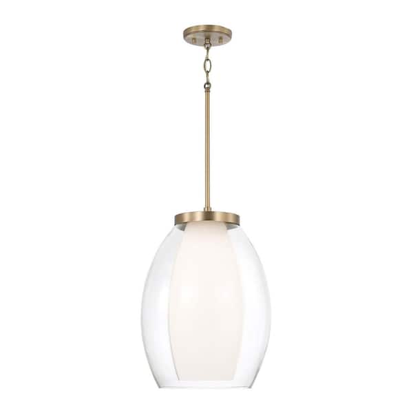 Capital Lighting Fixture Company Joss 100-Watt 1-Light Aged Brass ...