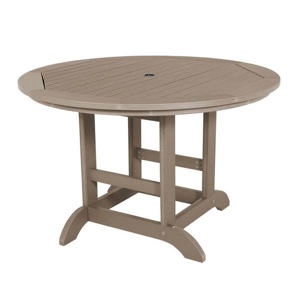 Highwood Round 48 in. Dia Dining Table AD-DRT48-WBR - The Home Depot